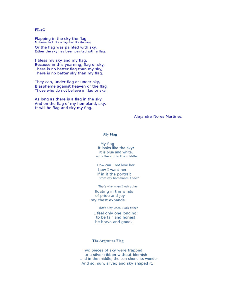 poetry FLAG | PDF