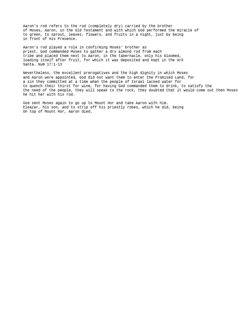 What Does Aaron's Rod Mean | PDF