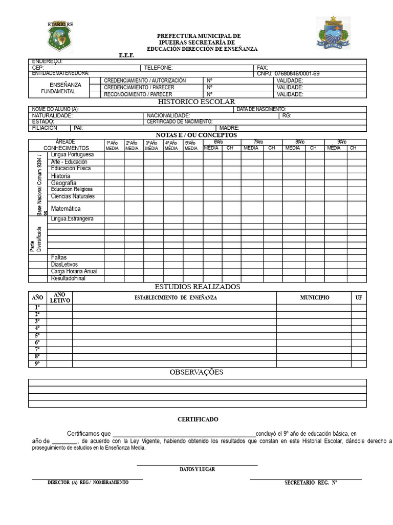 modelo-histórico-escolar-1doc | PDF