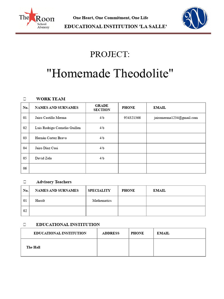 Homemade Theodolite Project Guide | PDF