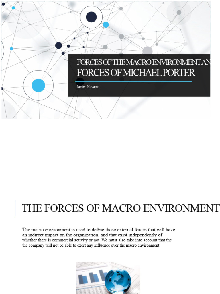 Macro Environment Forces and Michael Porter's 5 Forces | PDF ...