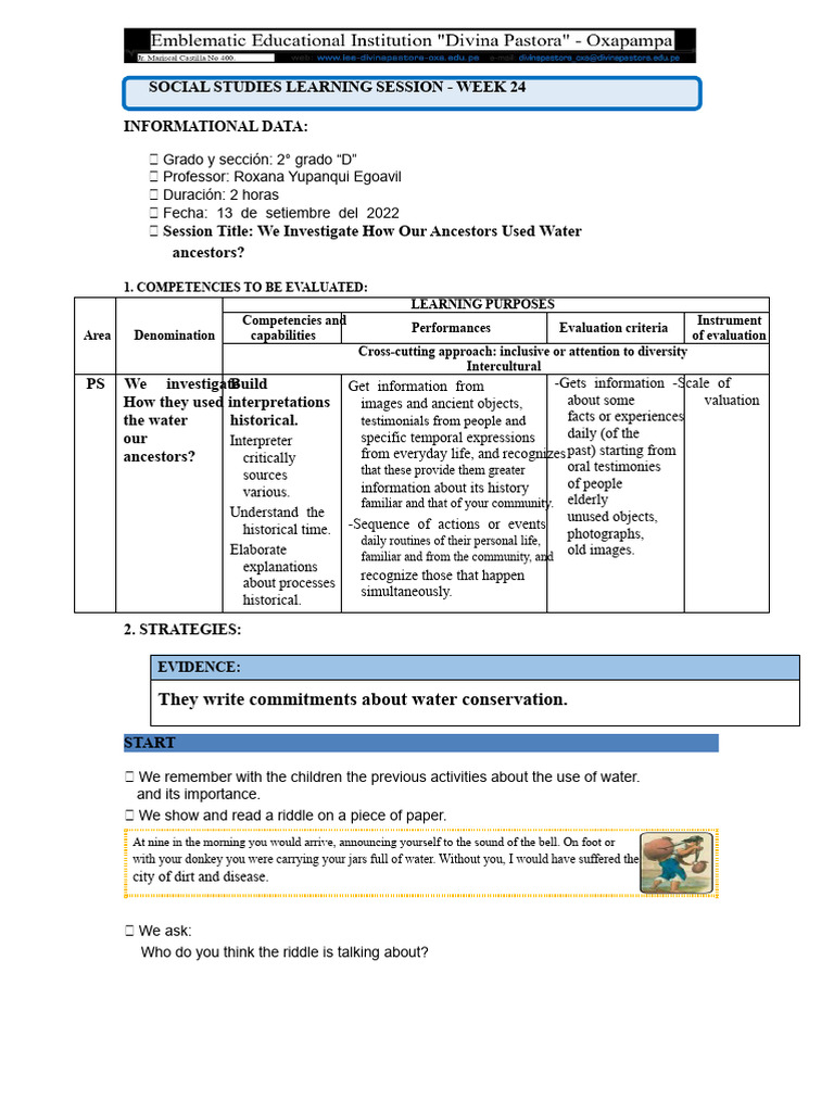 LEARNING SESSION-PERSONAL-WEEK 24. | PDF | Water