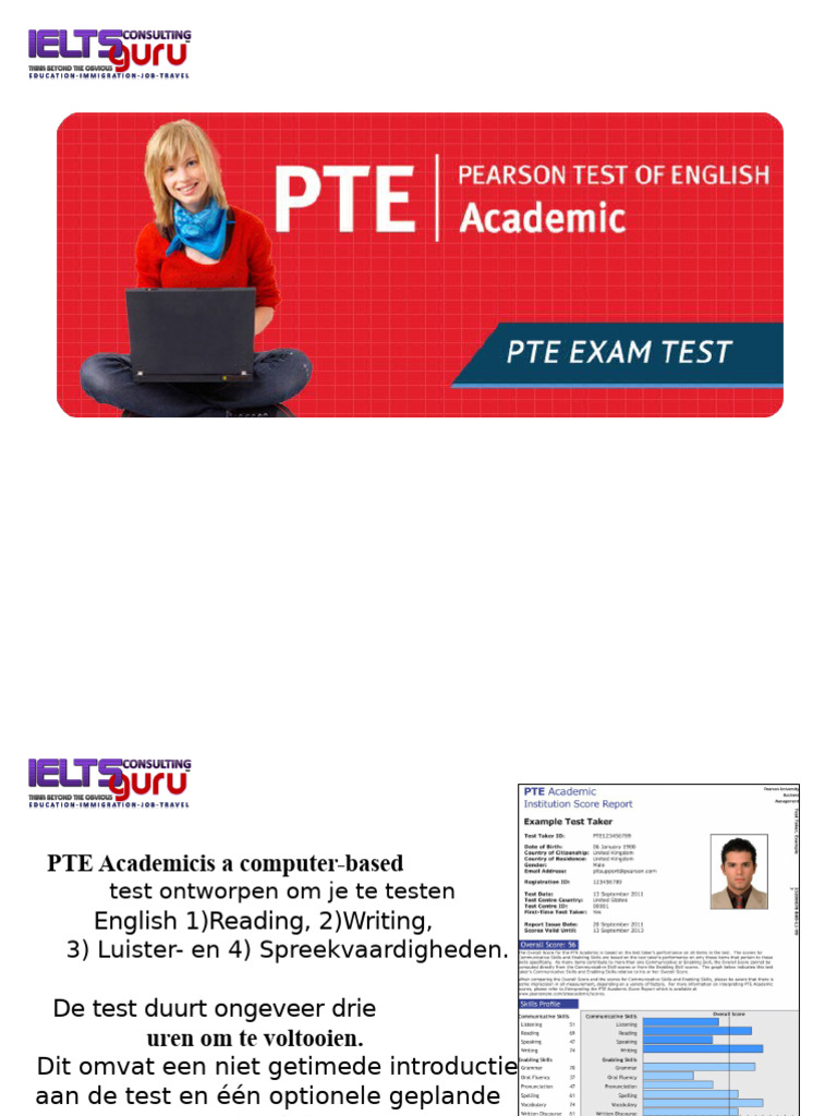 Inleiding Tot Het PTE-examen | PDF