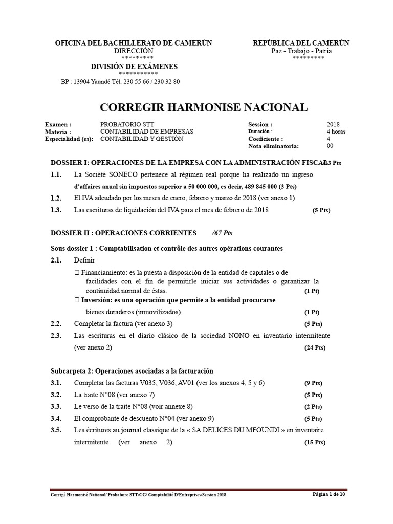 Corregido CONTABILIDAD DE EMPRESA___ PROBATORIA CG __ 2018 _Reparado_ | PDF | Contabilidad