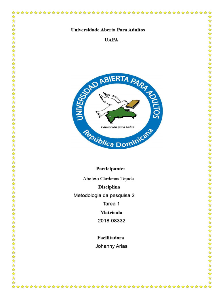 Tarefa 3 de Metodologia 2 | PDF