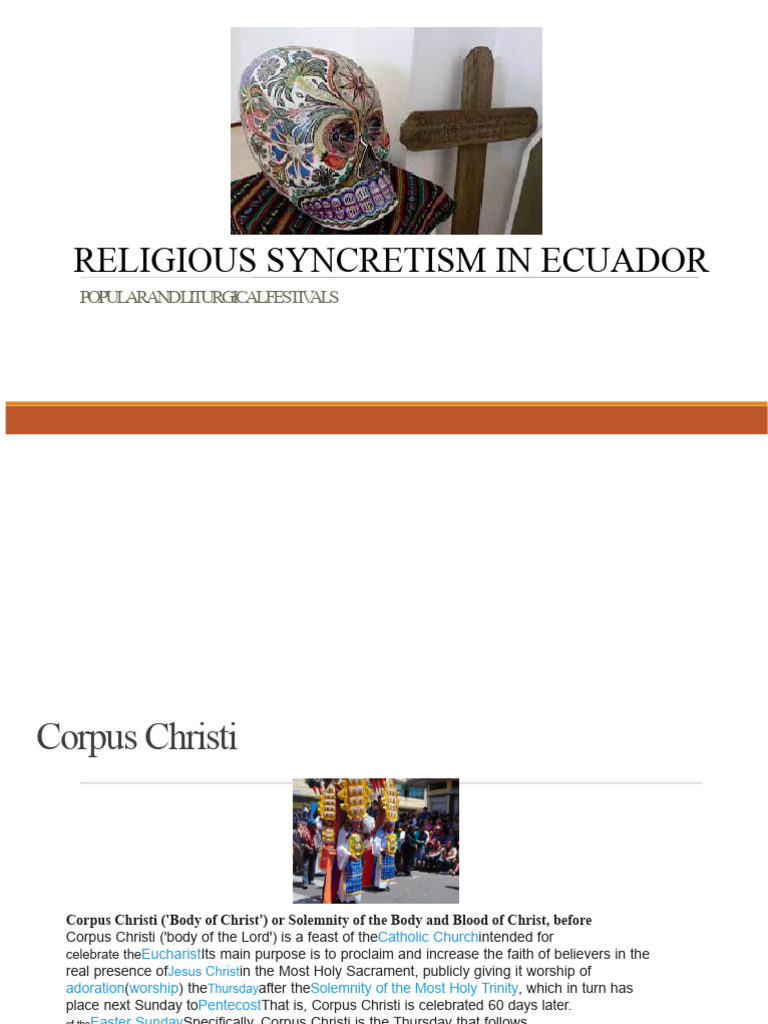 Religious Syncretism in Ecuador | PDF | Eucharist | Christian Worship ...