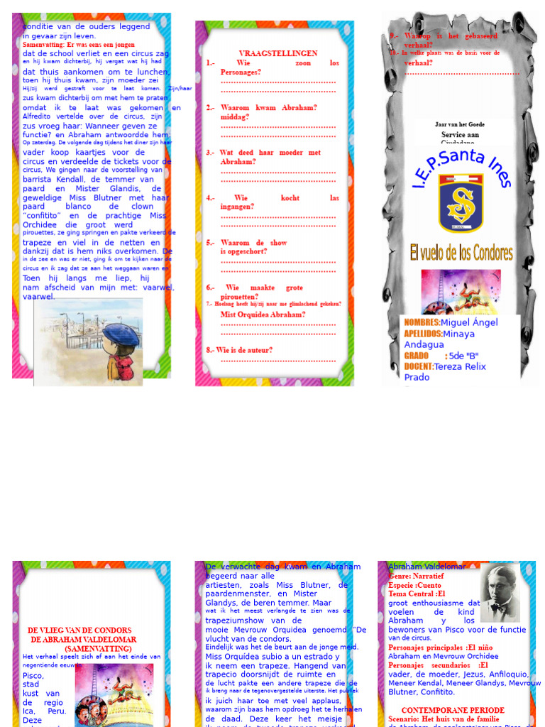 DE-VLIEG- VAN-DE-CONDORS-VAN-ABRAHAM-VALDELOMAR.docx | PDF