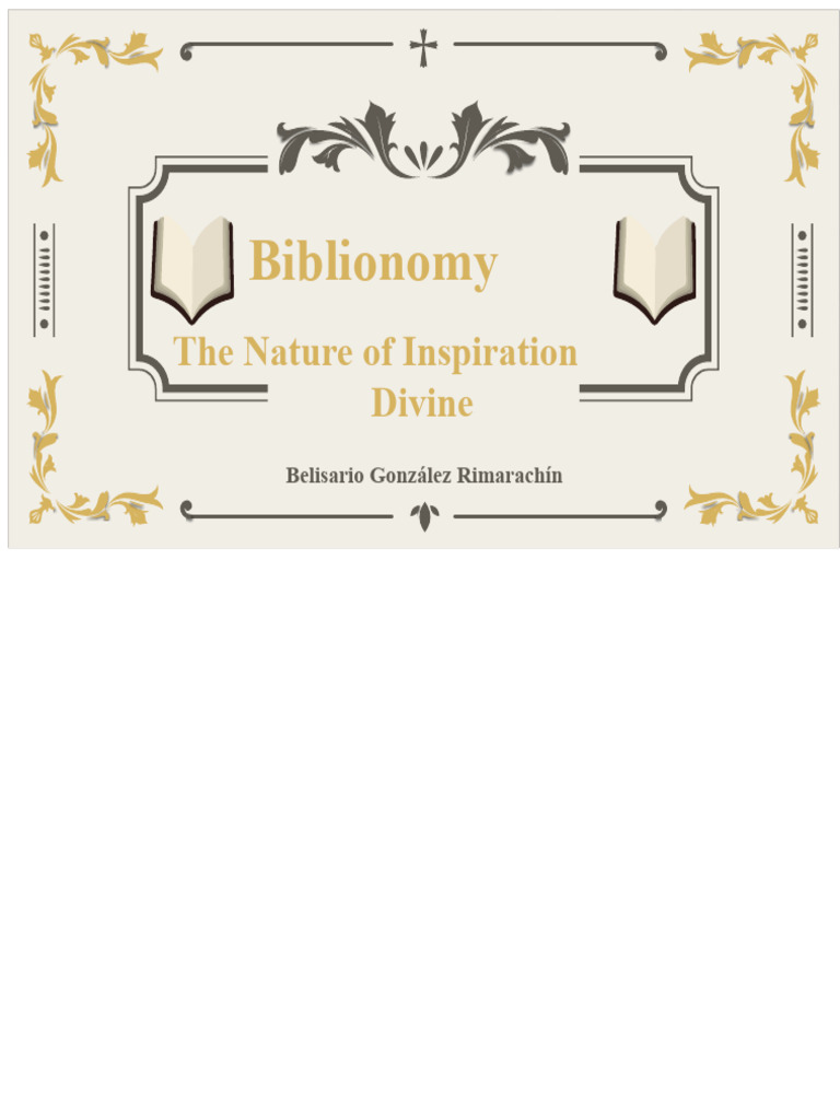 Understanding Divine Inspiration | PDF | Revelation | Bible