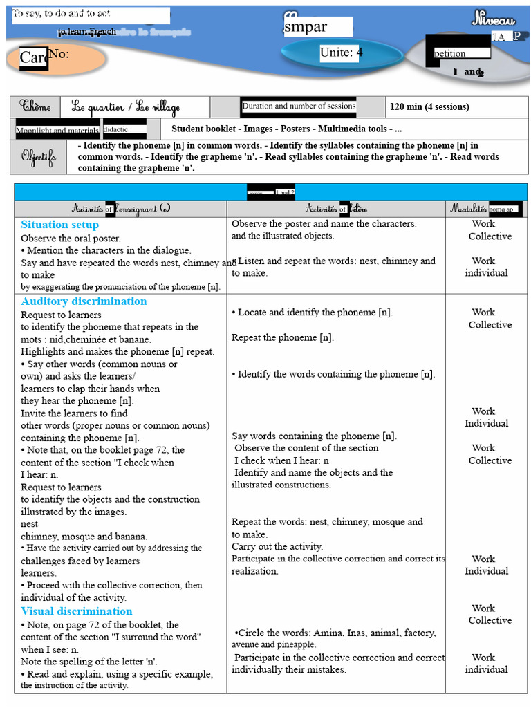 File Say Do and Act Reading Unit 4 | PDF | Phoneme | Word