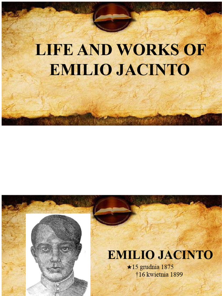 Życie I Prace Emilio D. Jacinto - PPTM | PDF