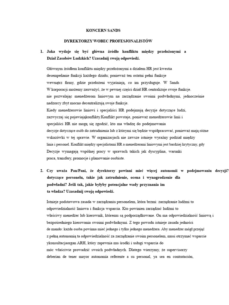 Sprawa Sands Corporation | PDF