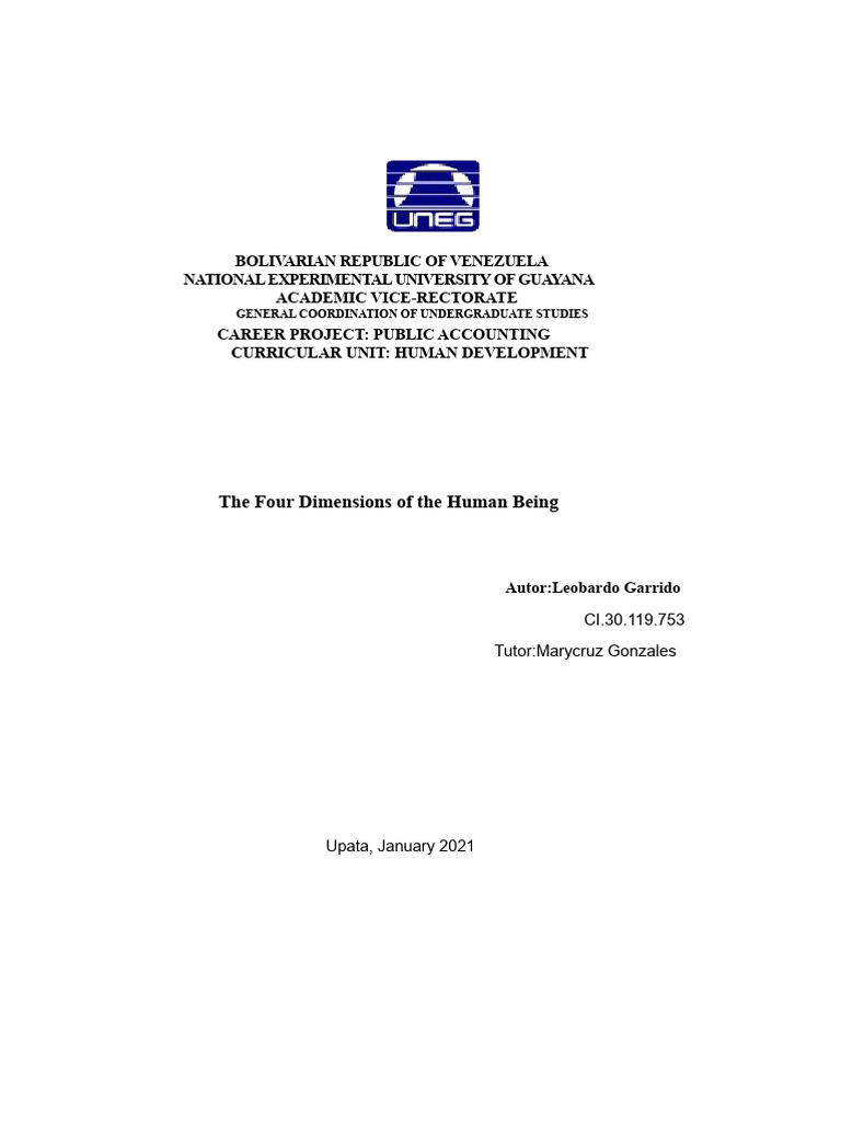 the four dimensions of the human being | PDF | Thought | Psychology
