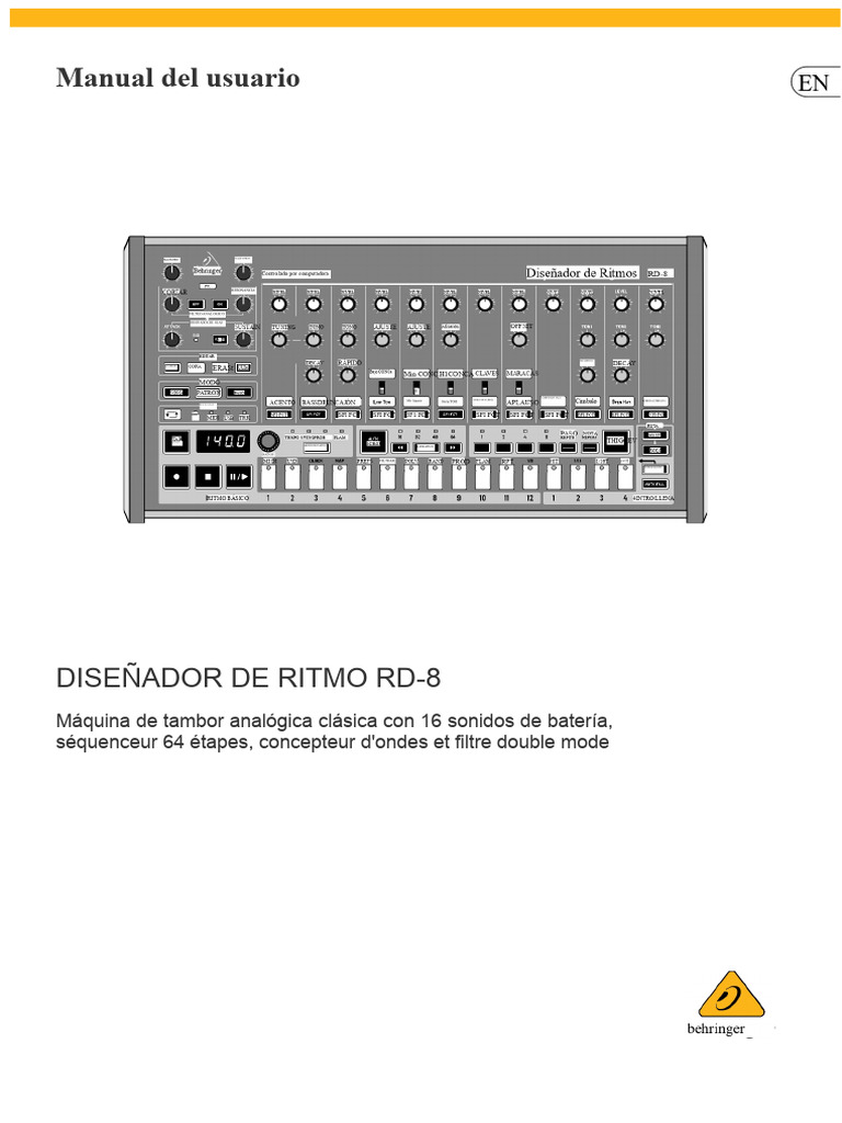 Manual del usuario Behringer RD 8 | PDF | Residuos | Reciclaje
