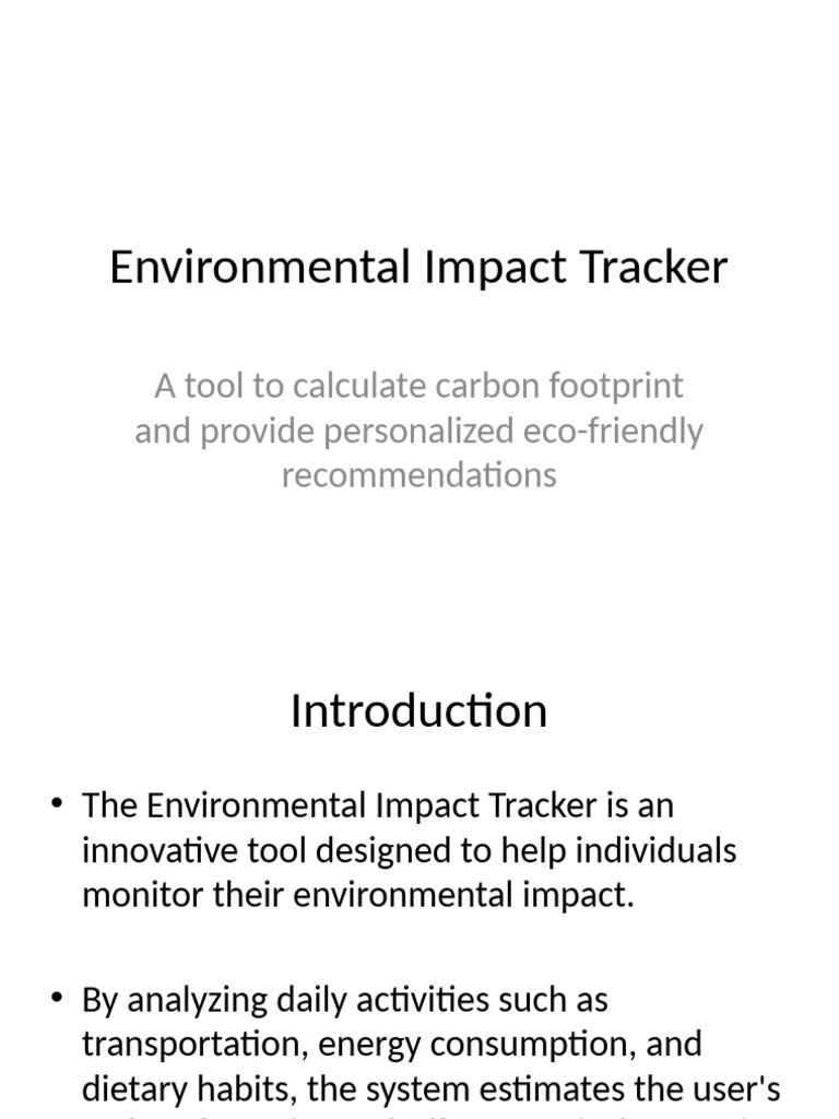 Carbon Footprint Tracker & Tips | PDF | Carbon Footprint | Energy ...