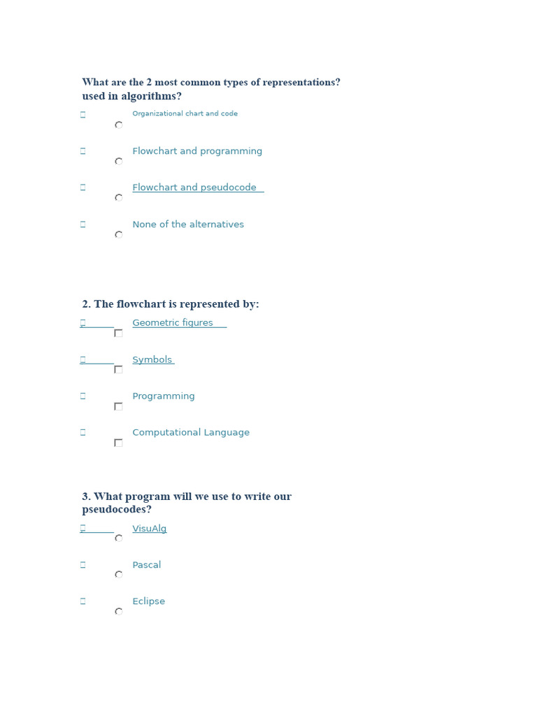 Answers From The SENAI Online Course | PDF | Data Type | Variable ...