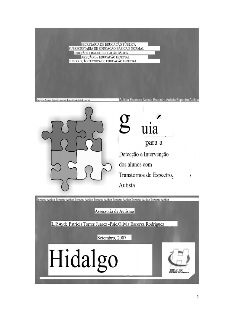 Guia de Intervenção Autismo. Hgo | PDF | Autismo | Pensamento