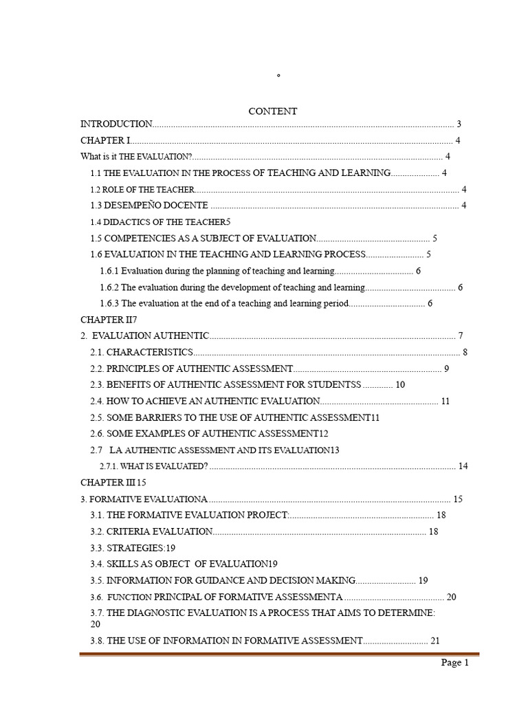 Monograph On Authentic Formative Assessment 1 Purpose | PDF ...