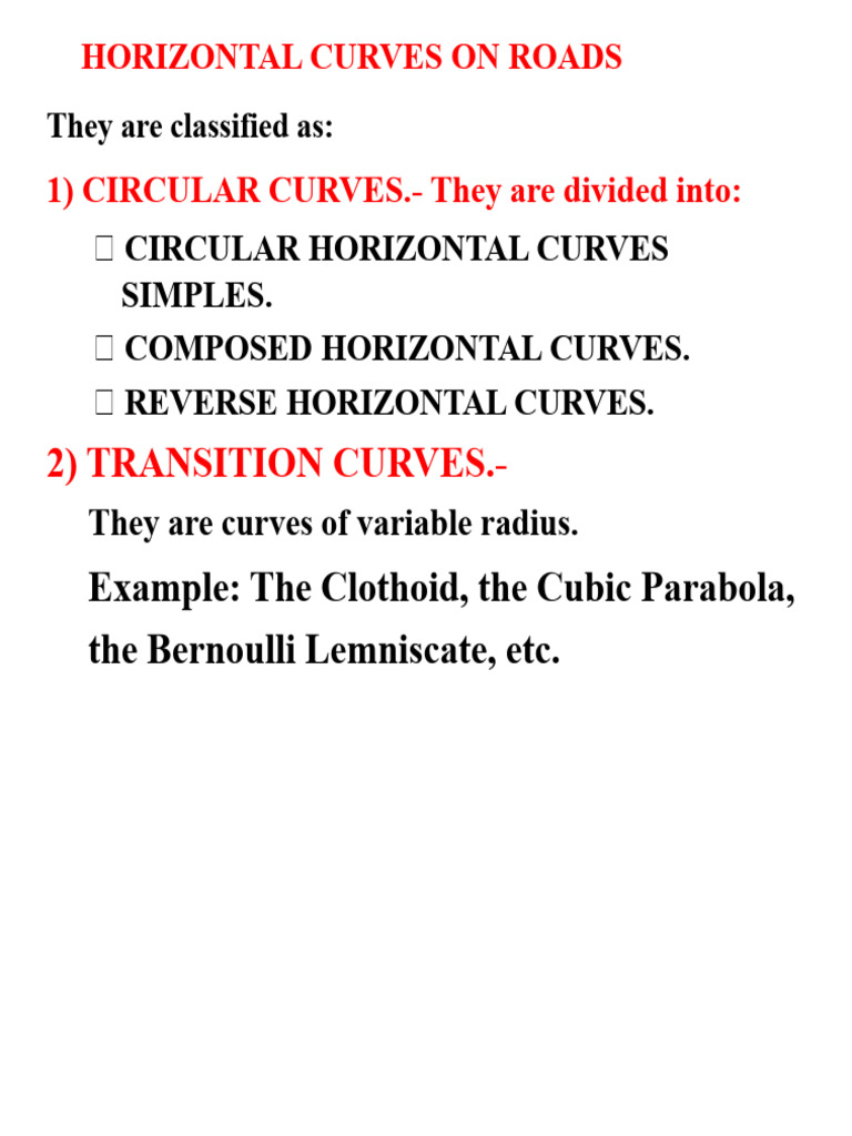 Horizontal Curves on Roads | PDF | Circle | Angle