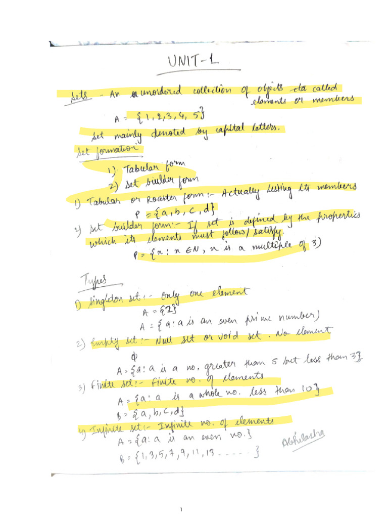 math unit 1[1] | PDF