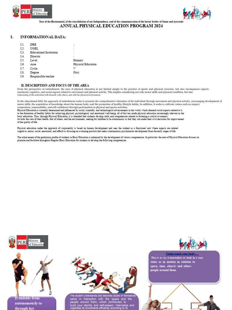 Annual Physical Education Program 2024 | PDF | Well Being | Physical ...