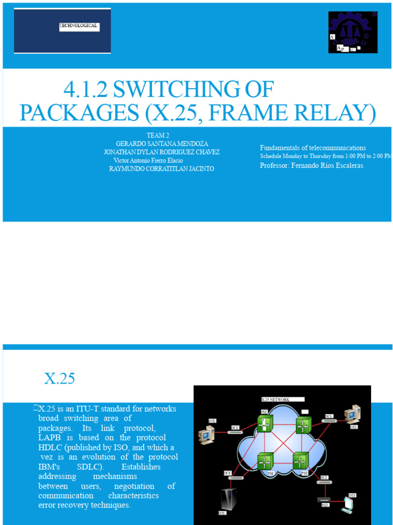 4.1.2 Packet Switching (X.25, Frame Relay) | PDF | Computer Network ...