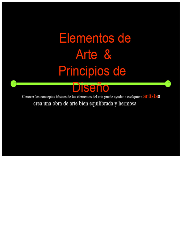 Elementos del arte y principios del diseño PowerPoint-convertido | PDF ...