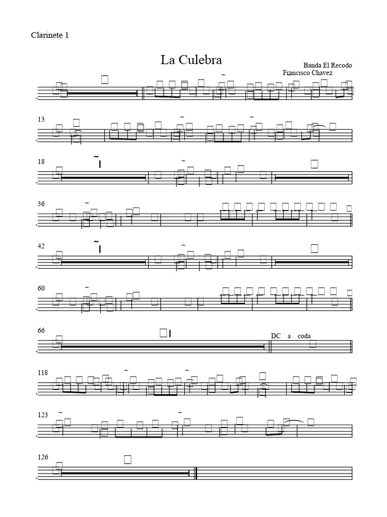 Banda El Recodo La Culebra.pdf | PDF | Elementos de la música | Teoría ...