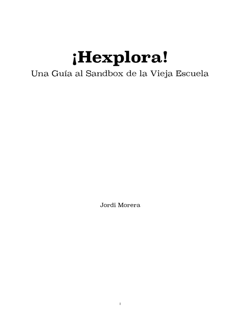 ¡Hexplora! v01 | PDF | Juegos de rol | Blog
