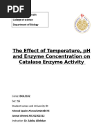 Liver Catalase Enzyme Lab Experiment | PDF | Catalase | Peroxide