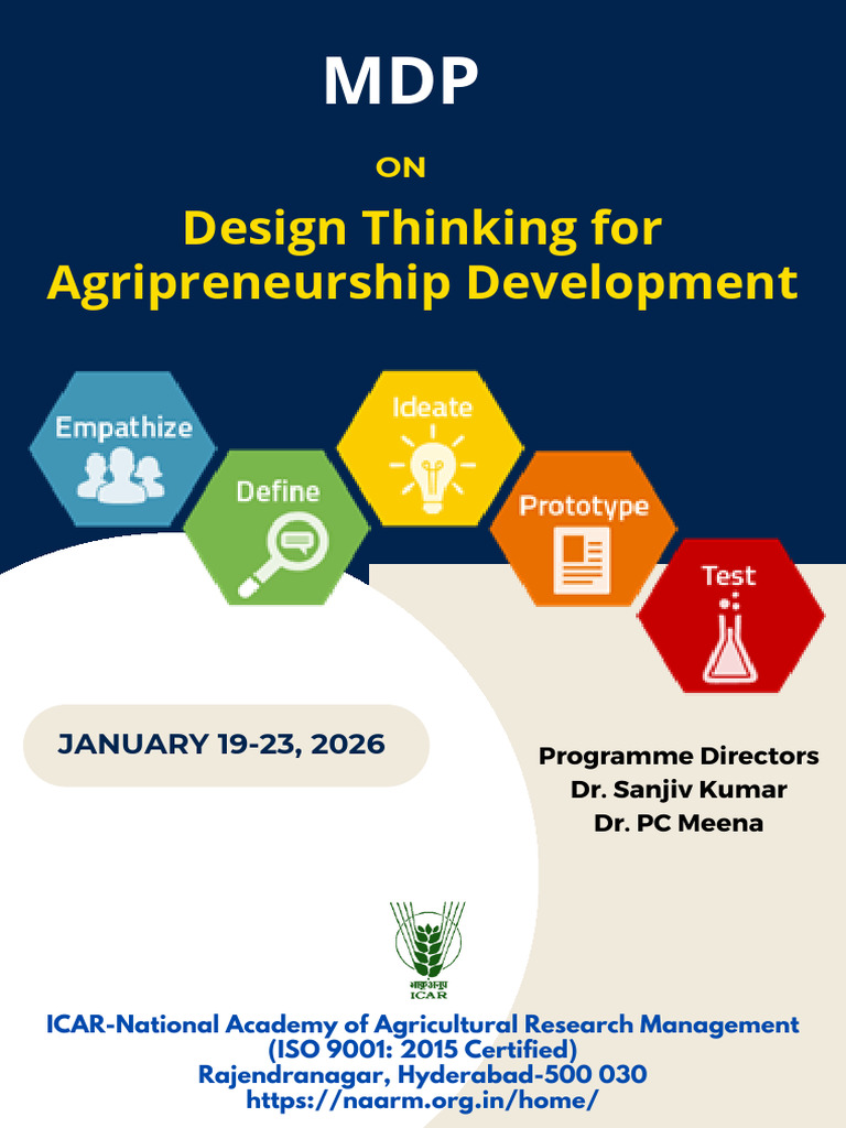 Design_thinking_training_programme_sanjiv_2026 | PDF