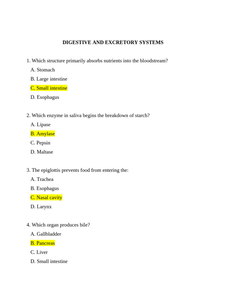 Digestive and Excretory Systems | PDF | Kidney | Human Digestive System