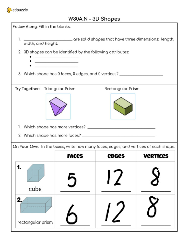Understanding 3D Shapes and Attributes | PDF