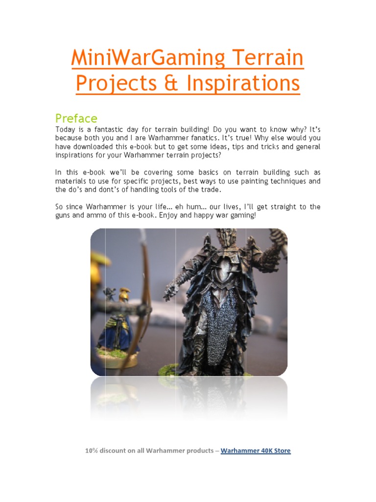 MiniWarGaming Warhammer 40K Terrain Projects | PDF | Polystyrene | Paint
