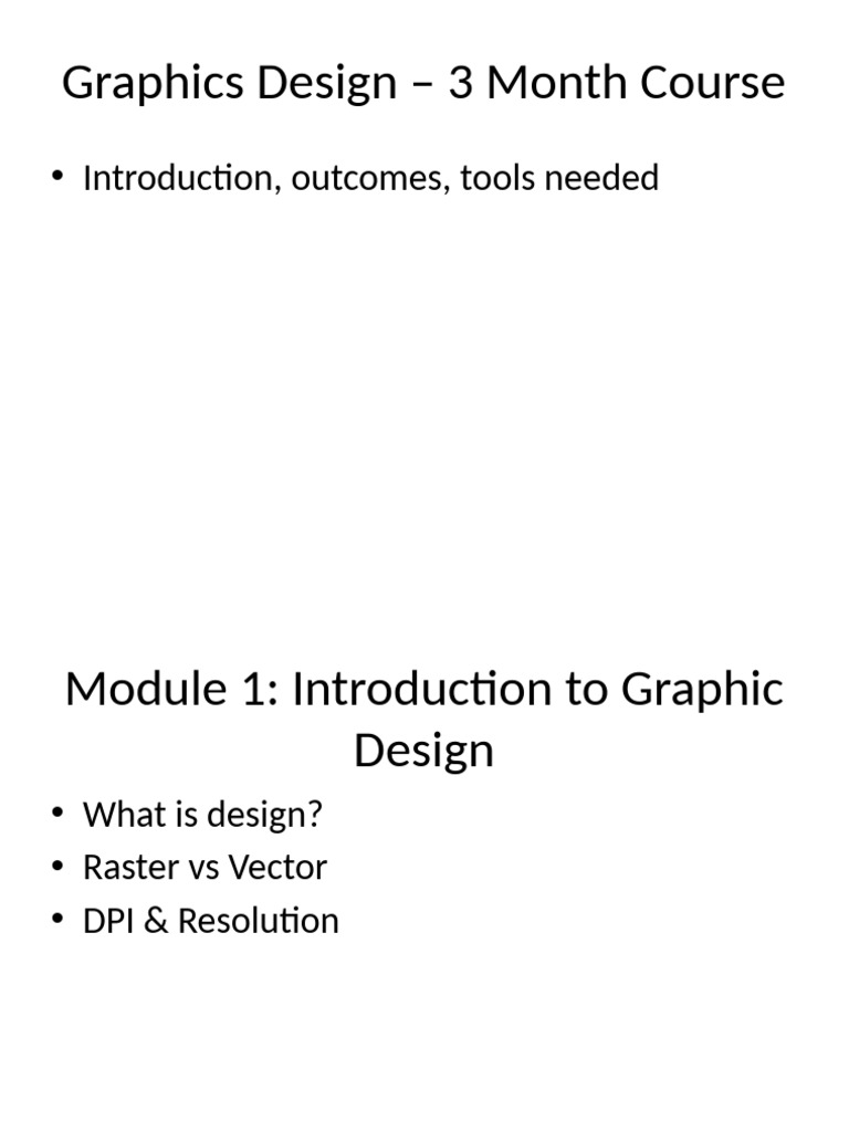 Graphics Design Teaching Slides | PDF