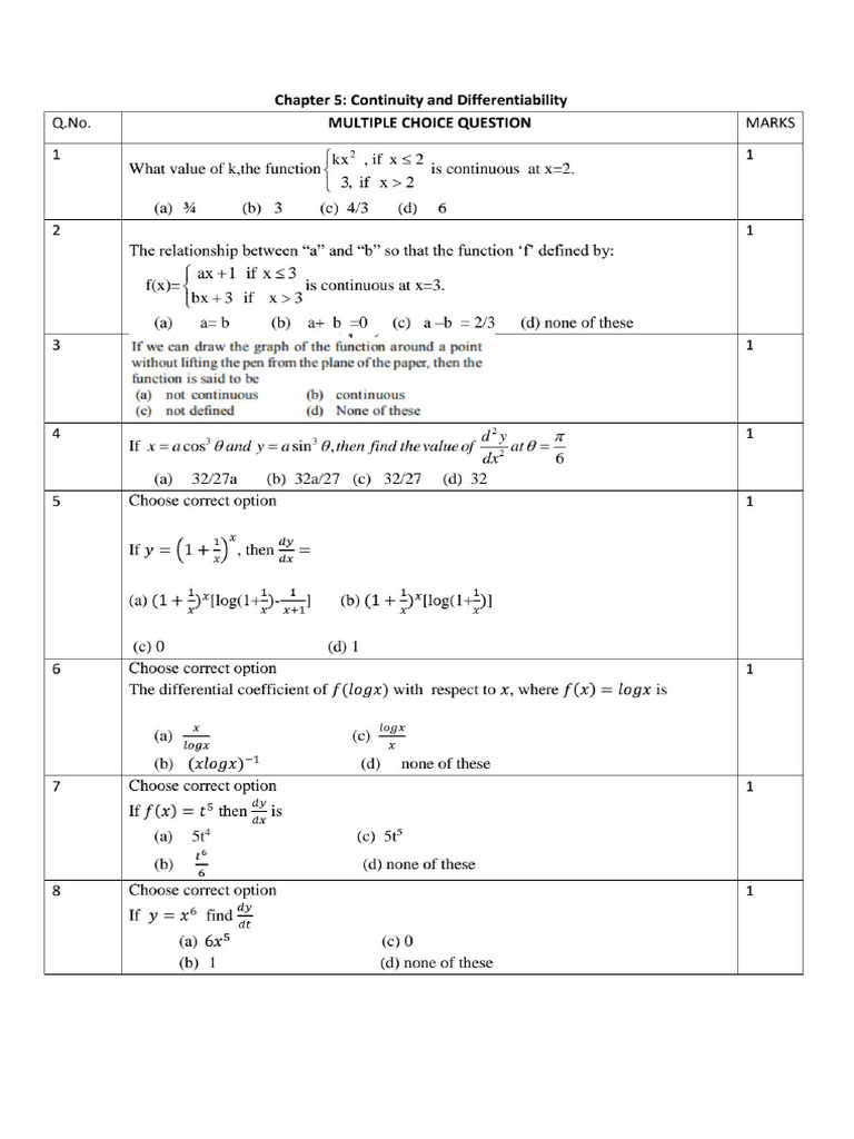 Mock 1 Revision - C & D | PDF