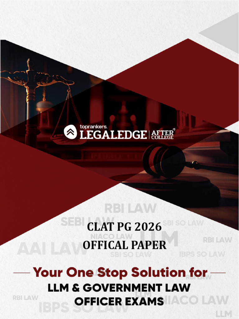 CLAT 2026 Paper With Highlighted Answer | PDF