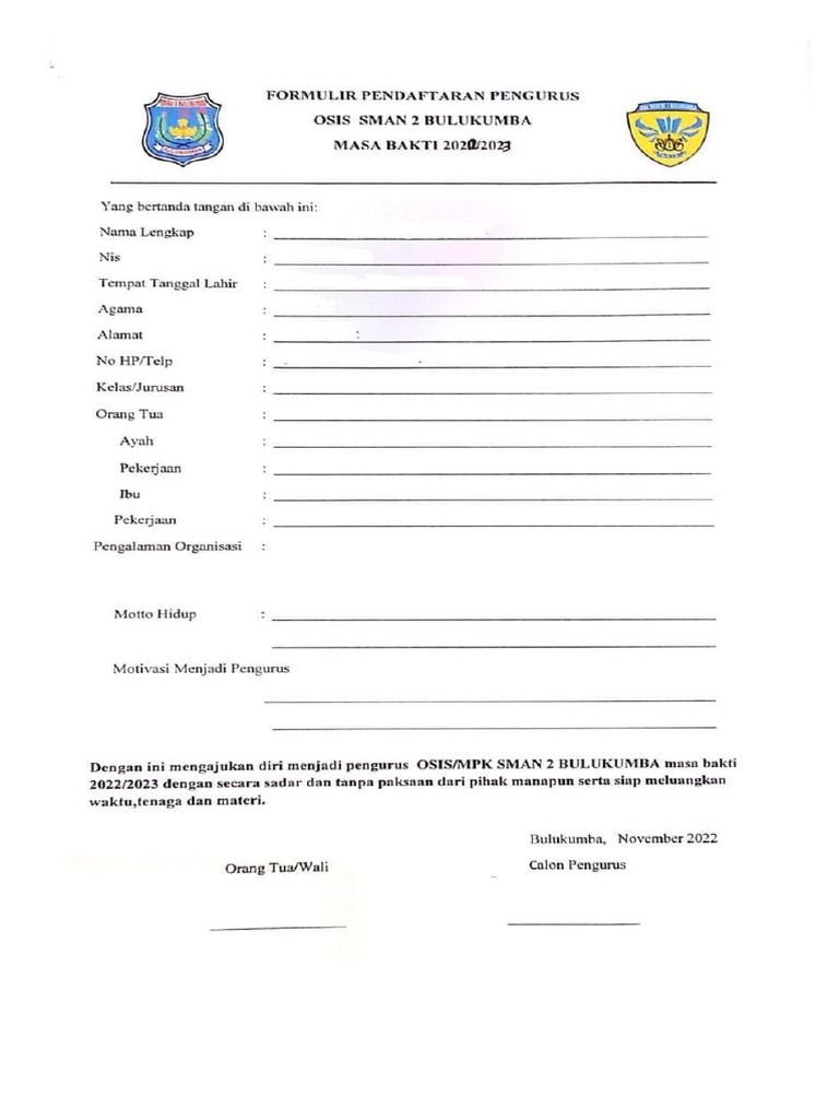 Form | PDF