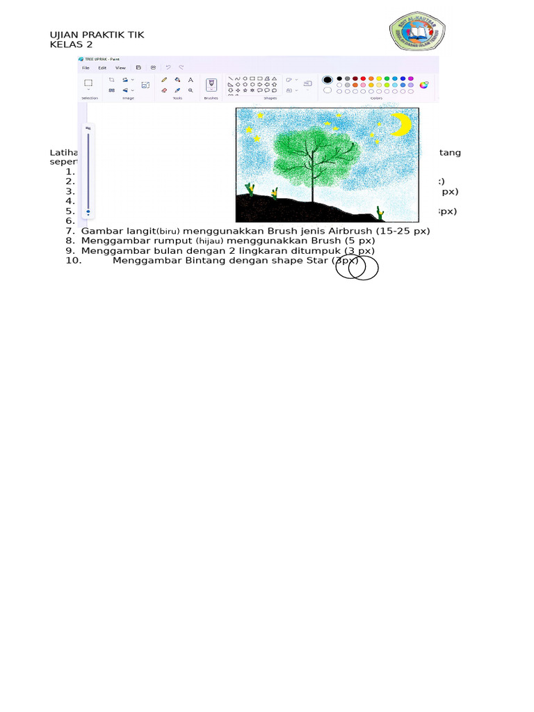 Latihan Uprak Tik (Tree Drawing) | PDF