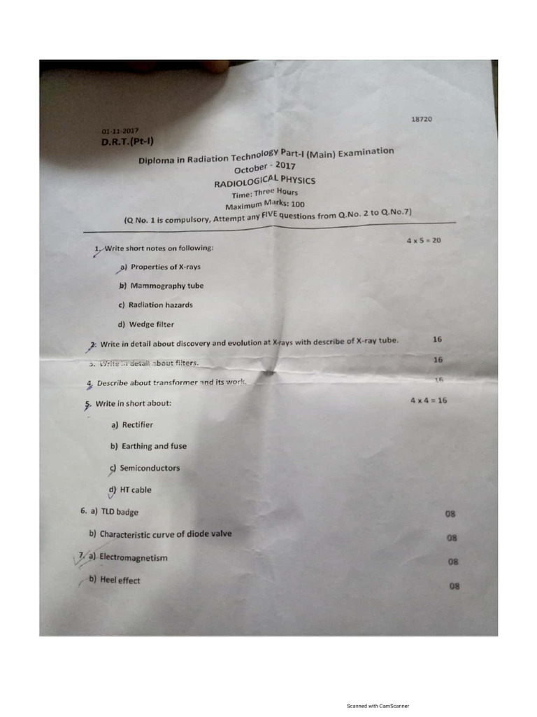 DRT 1st Year .. 5years Paper | PDF