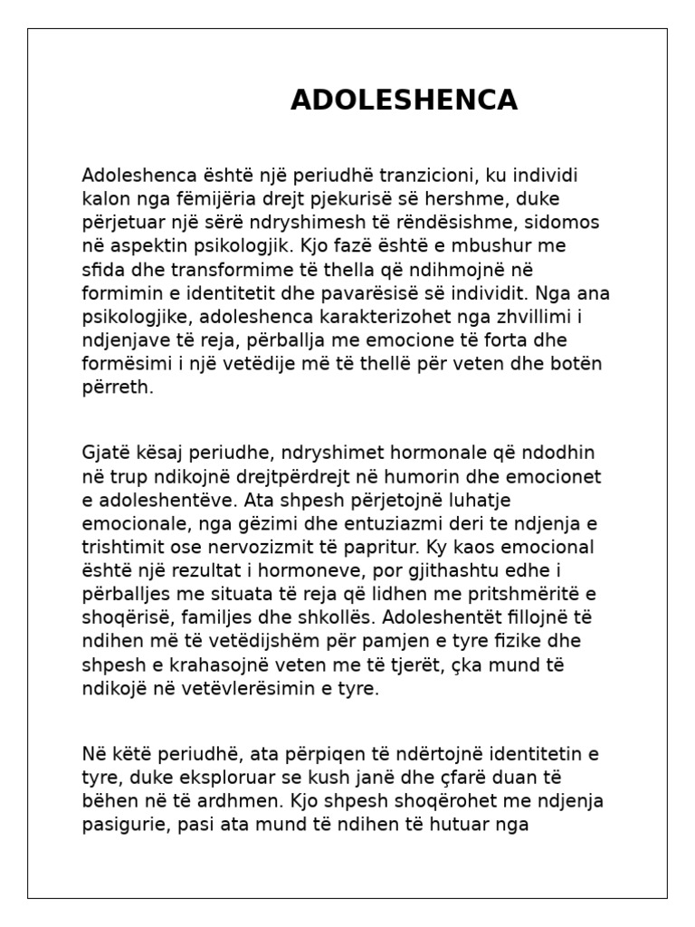 ADOLESHENCA | PDF