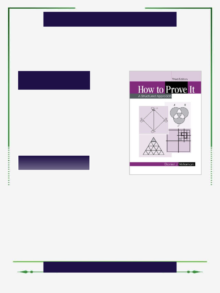 How to Prove It: A Structured Approach Daniel J. Velleman eBook reading ...