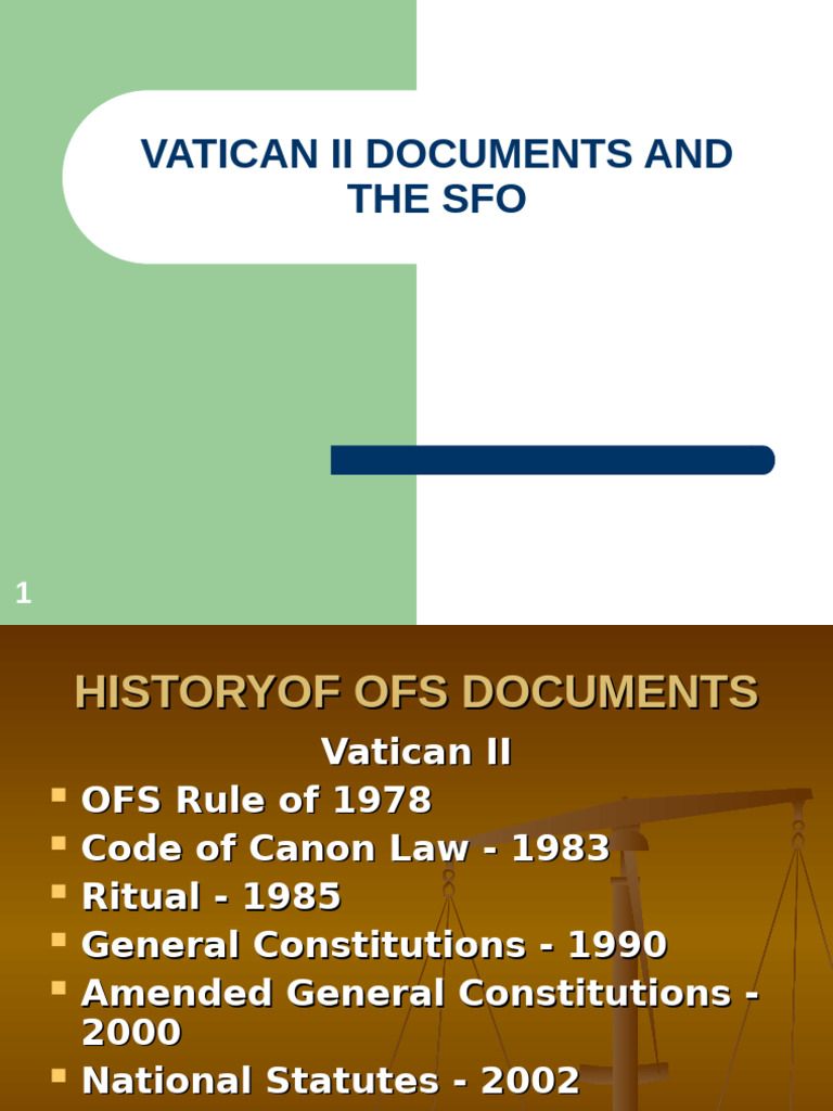 Vatican II and Secular Franciscans Overview | PDF | Catholic Church | Laity