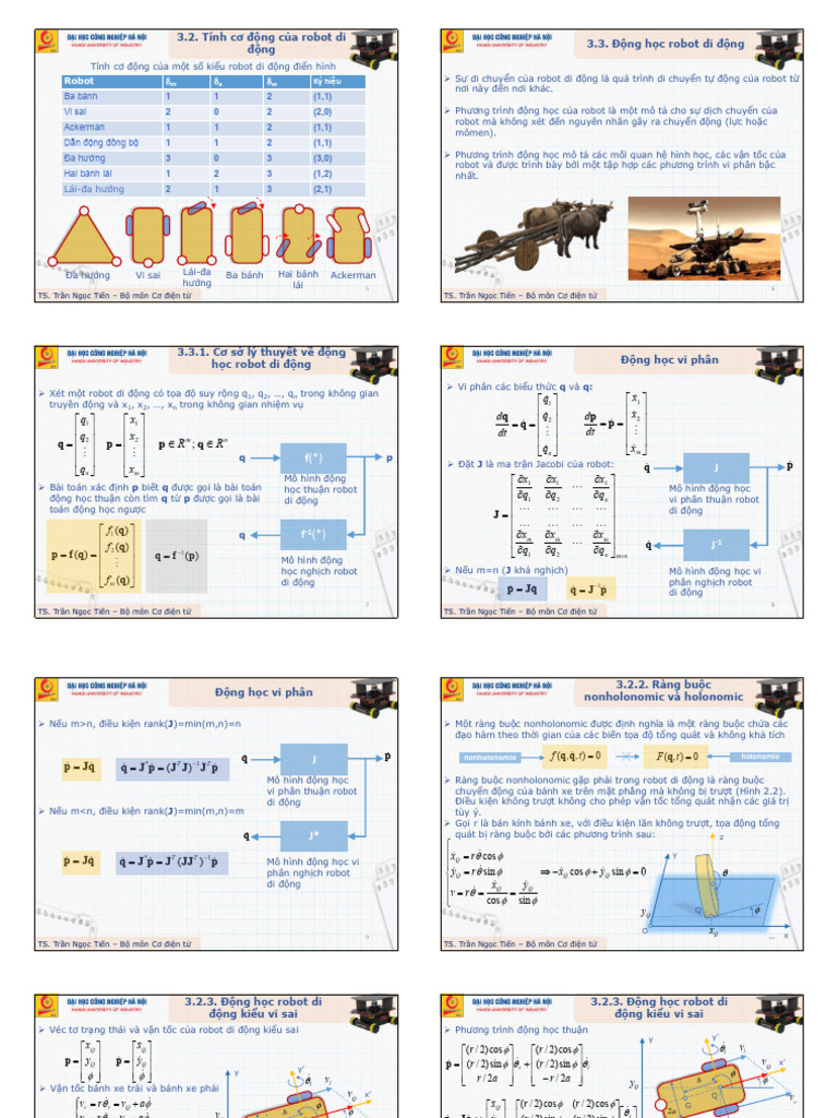 Dong Hoc Robot Di Dong - CSKTRB | PDF