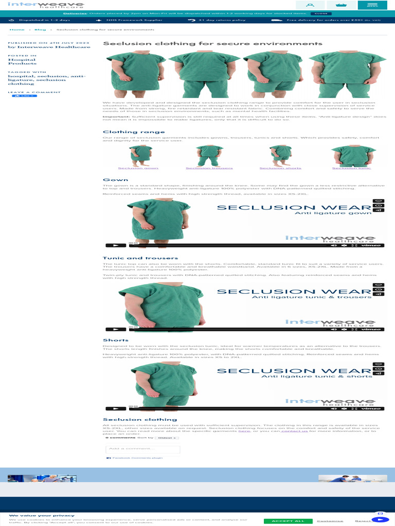 Seclusion Clothing Insight Into the Range Interweave Healthcare | PDF ...