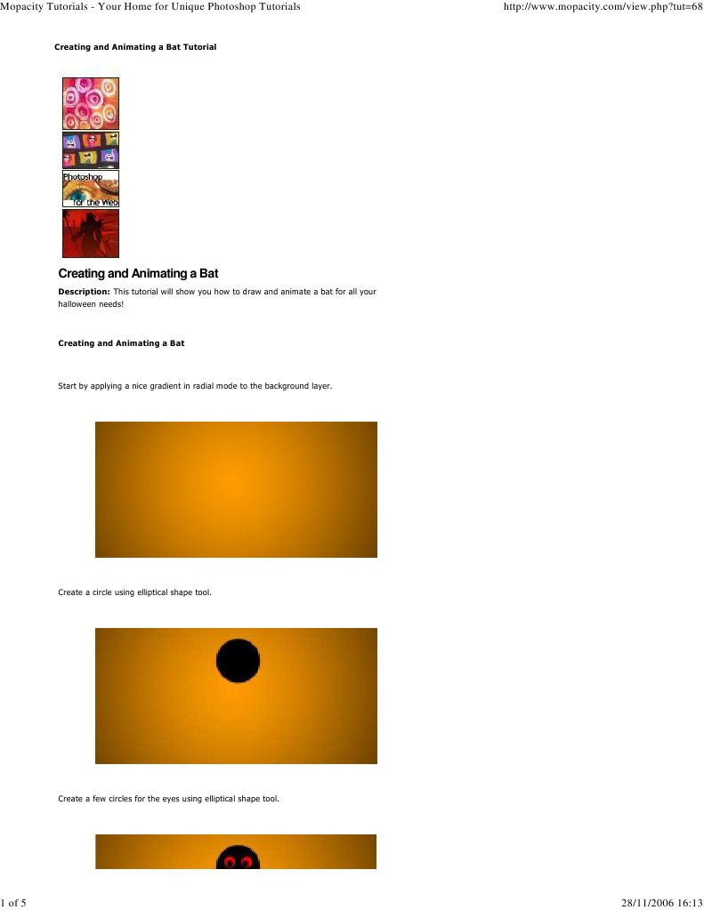Creating and Animating A Bat | PDF
