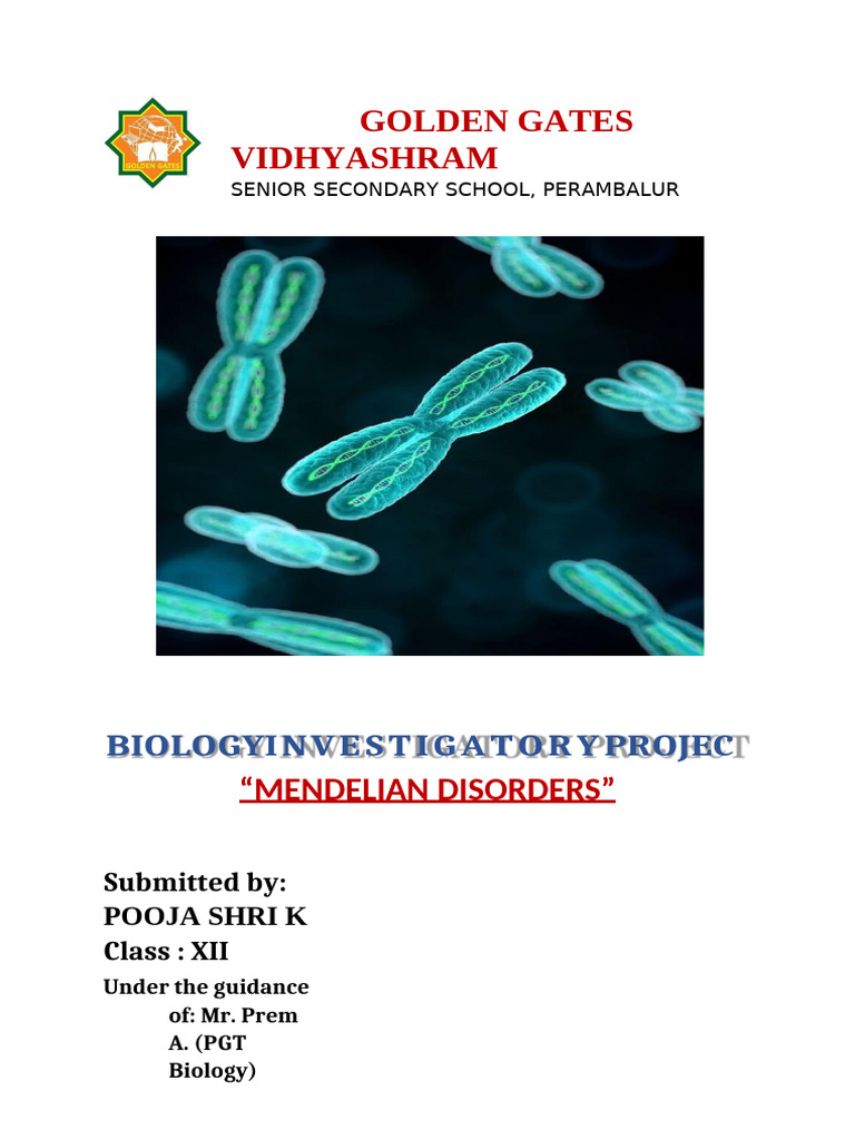Mendelian Disorders Research Project | PDF