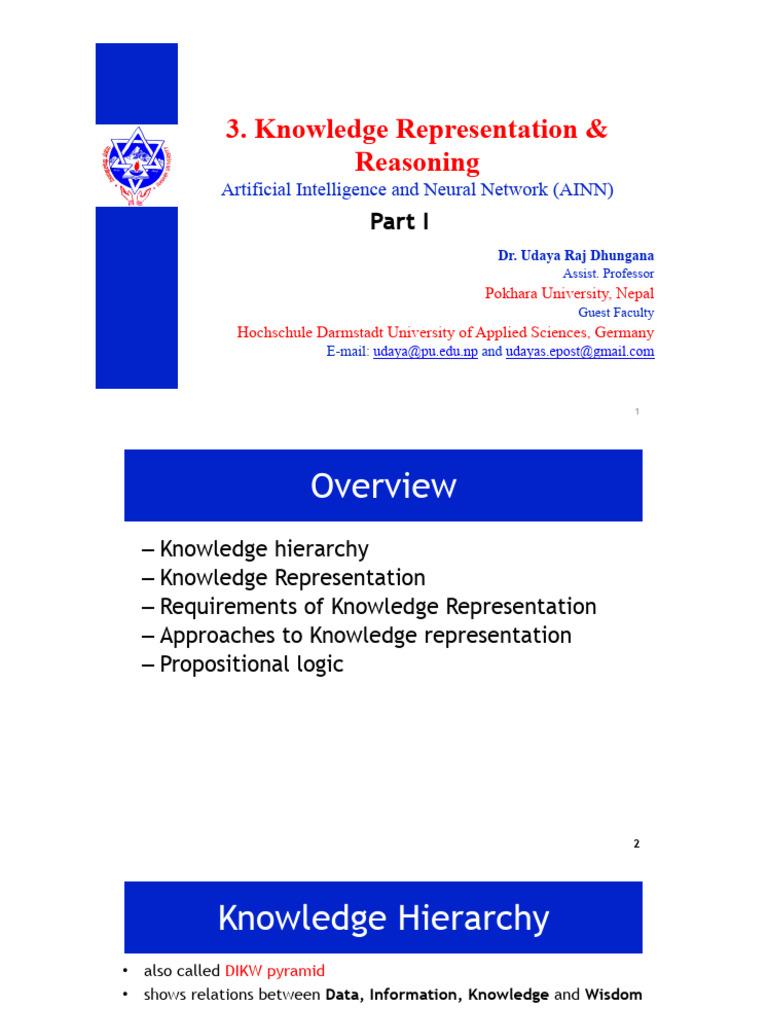 Knowledge Representation in AI Systems | PDF | Logic | If And Only If