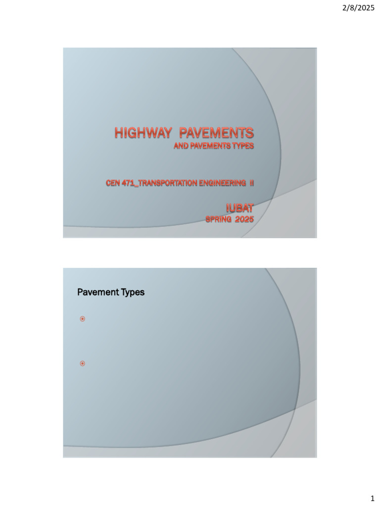 Types of Pavements in Transportation Engineering | PDF | Road Surface ...