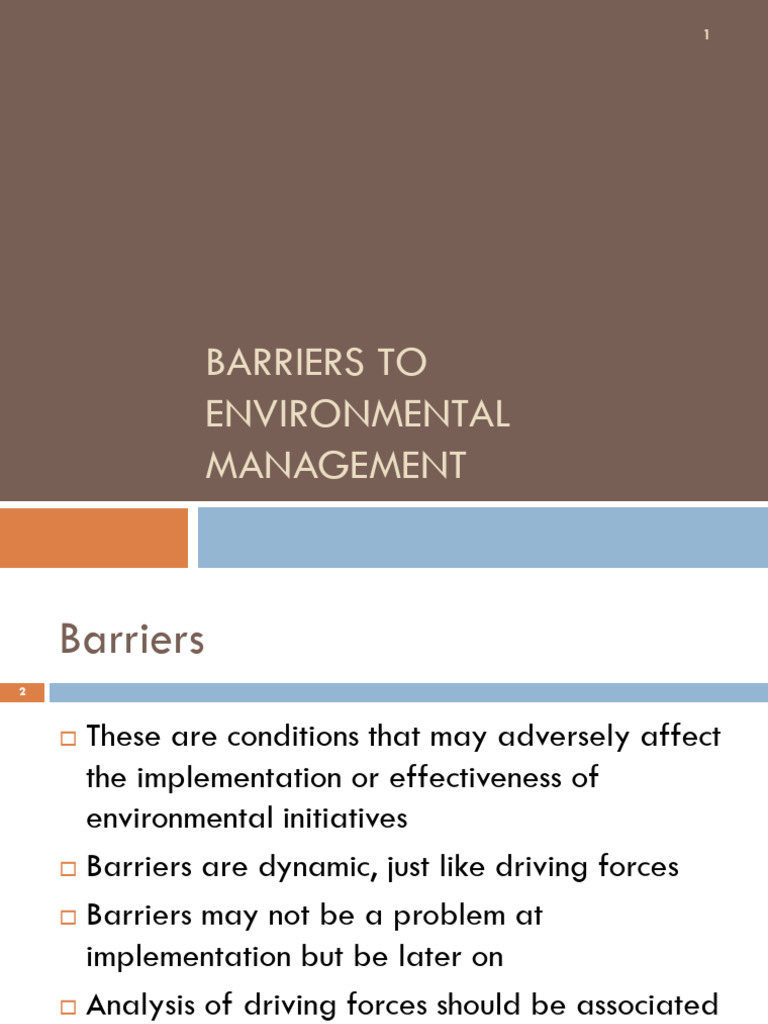 Lecture 5 Barriers | PDF | Business