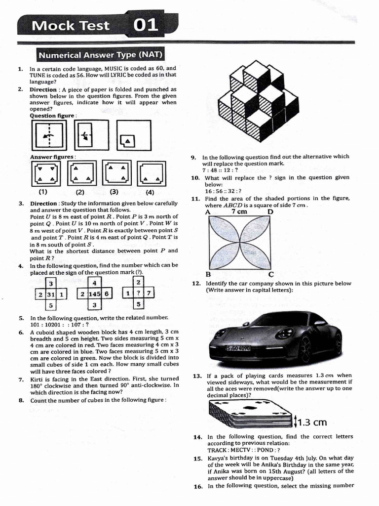 Uceed 1 Mock | PDF